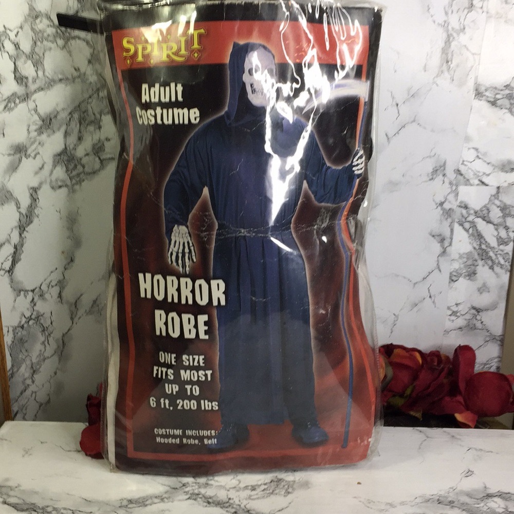 Spirit Halloween Black Horror Robe Costume - Gem